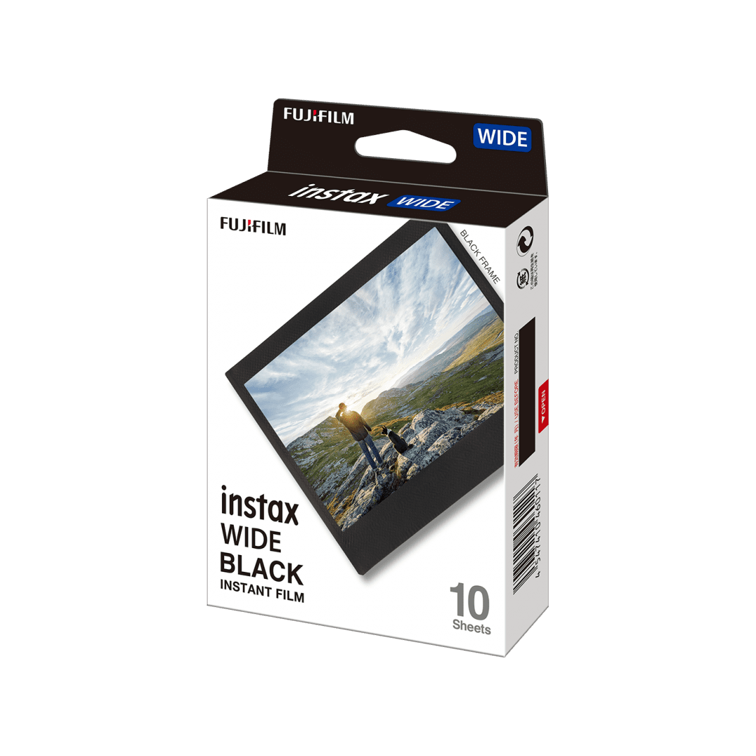instax™ WIDE Black Border Film Elegant Instant Prints